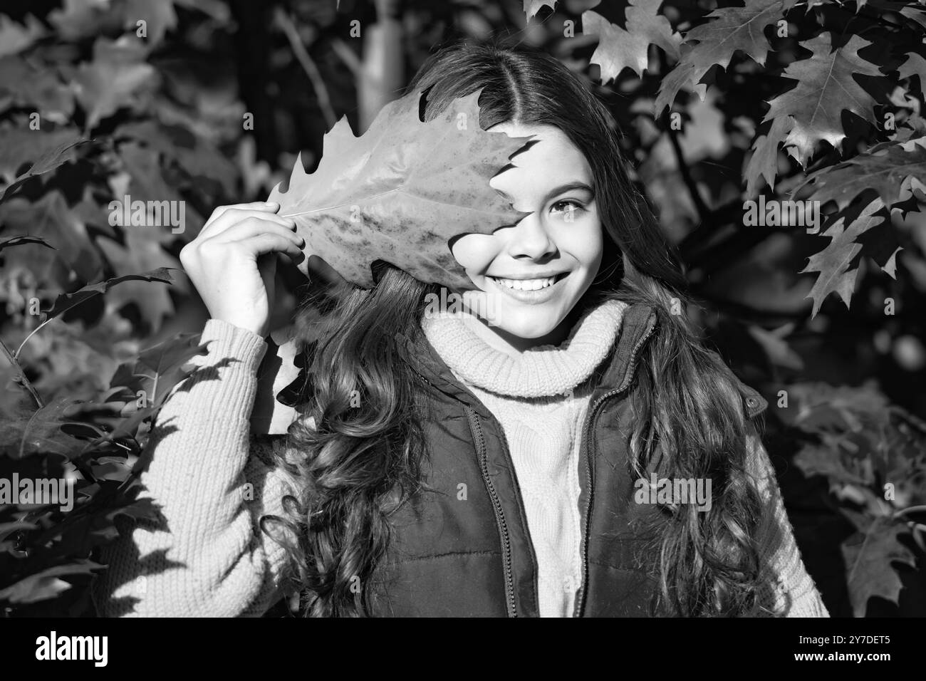 Beautiful smiling child standing Black and White Stock Photos & Images ...