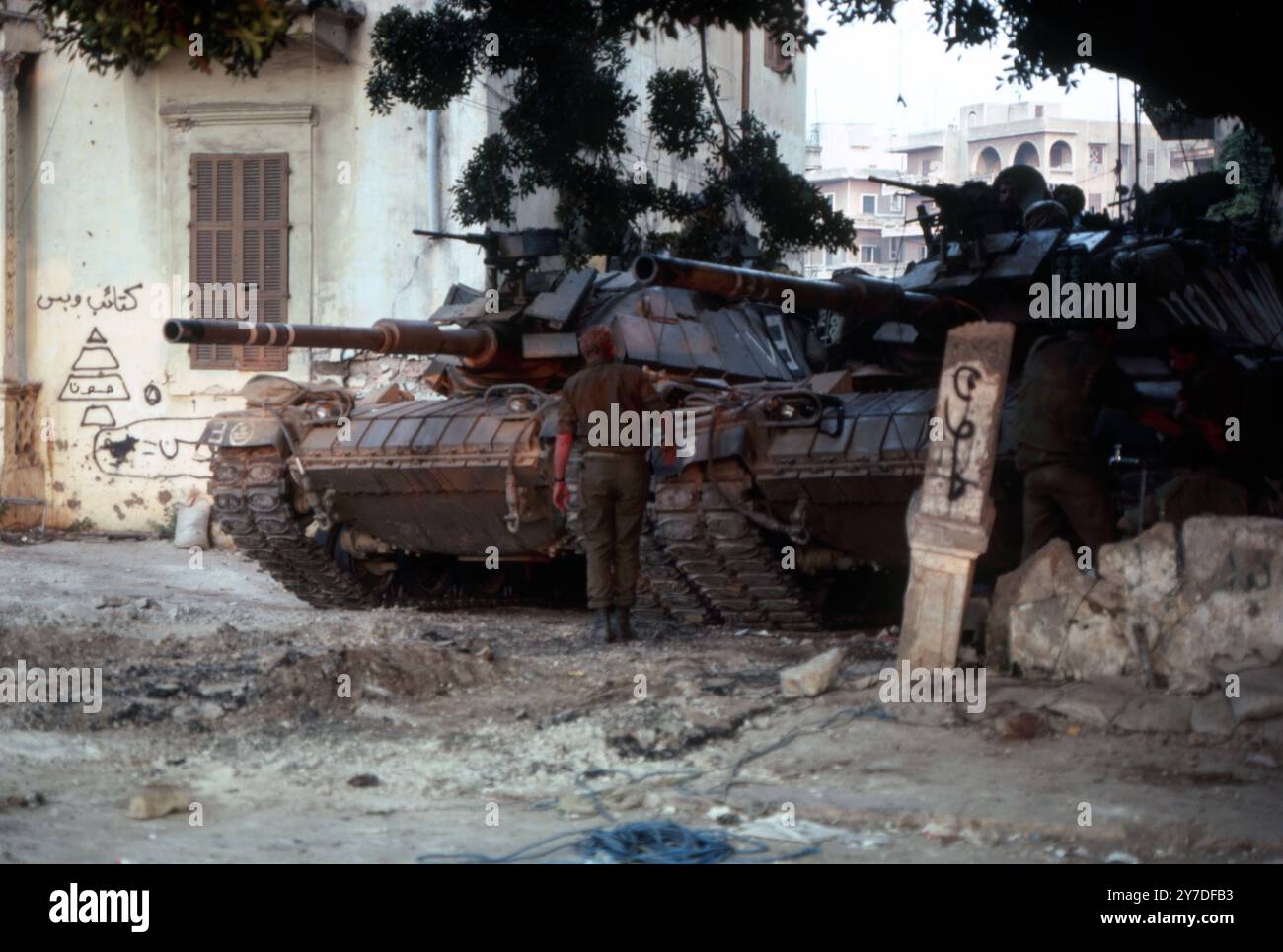 Lebanon War 1982 / Lebanonwar 82 - Beirut - IDF / Israeli Tank M60 ...