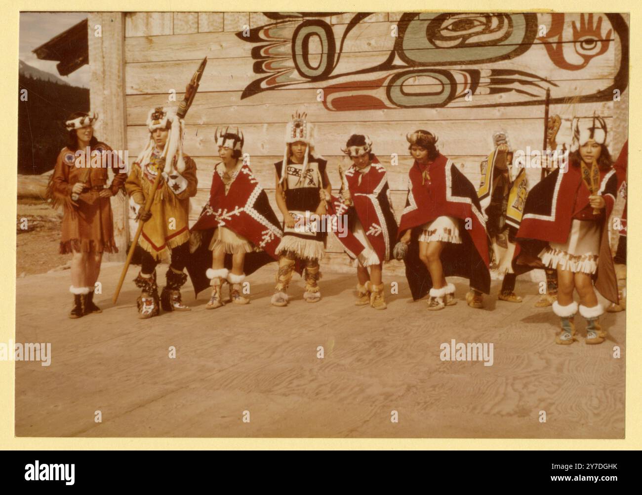 Chilkat Indian dancers, Sitka, Alaska. August 1962. Vintage Archive ...