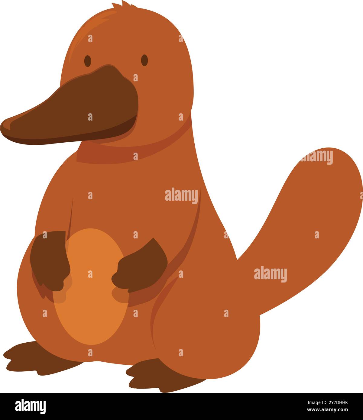 Cartoon platypus is standing on four legs Stock Vector Image & Art - Alamy