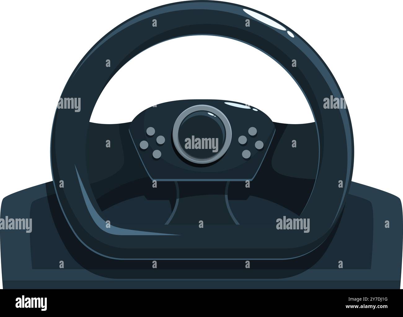 Racing game steering wheel with buttons for professional gamer is ...