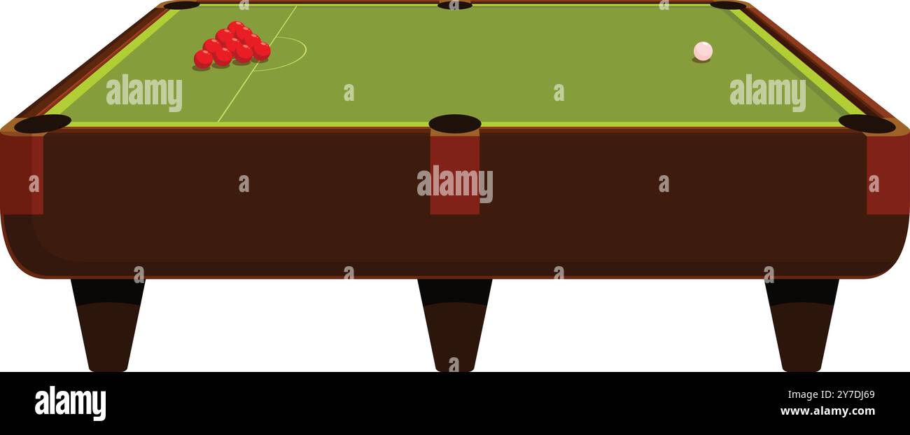 Snooker table set up Stock Vector Images - Alamy