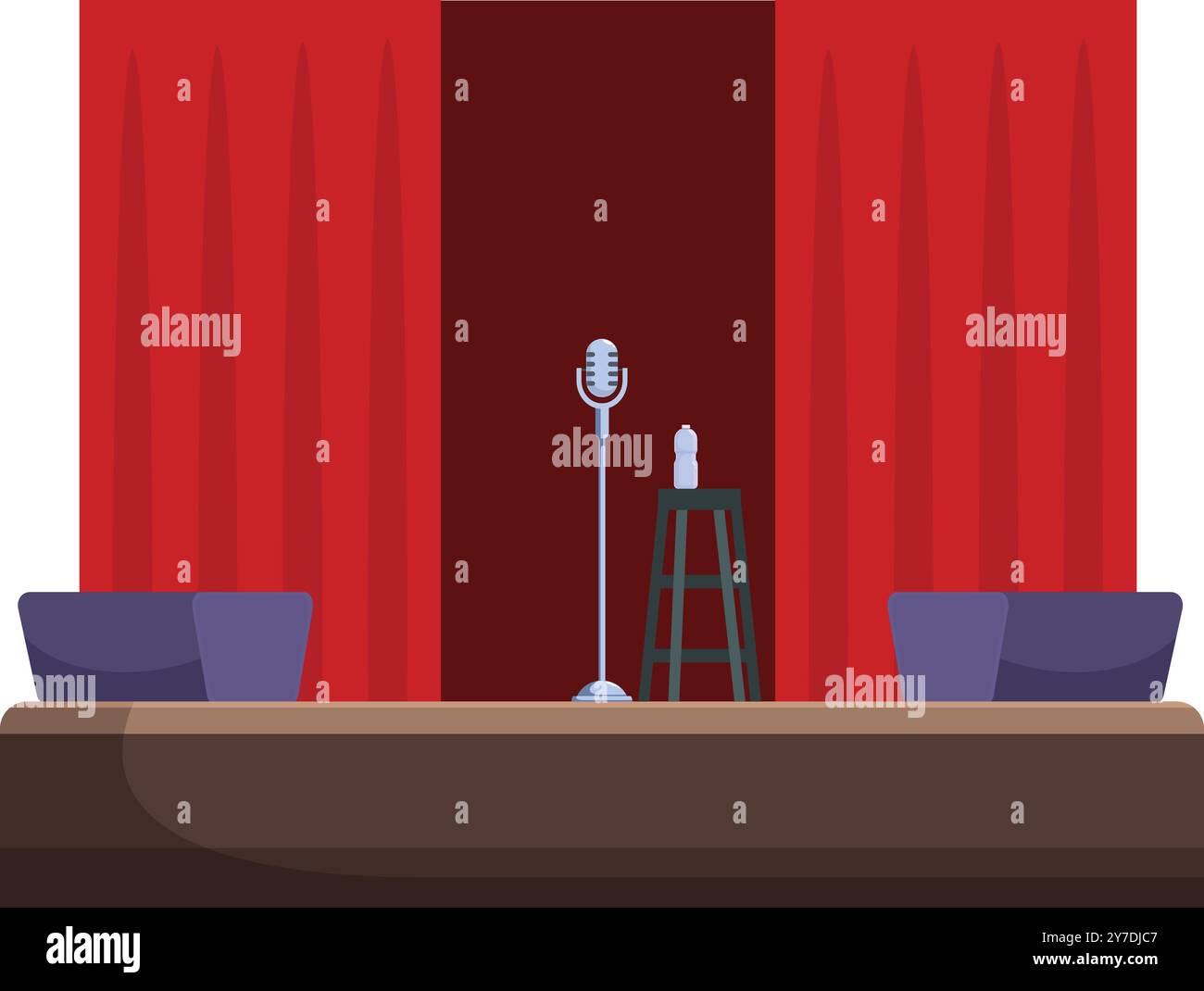 Audience not understanding a joke Stock Vector Images - Alamy