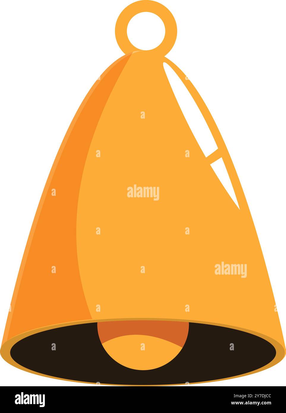 Cartoon illustration of an orange bell ringing hi-res stock photography ...