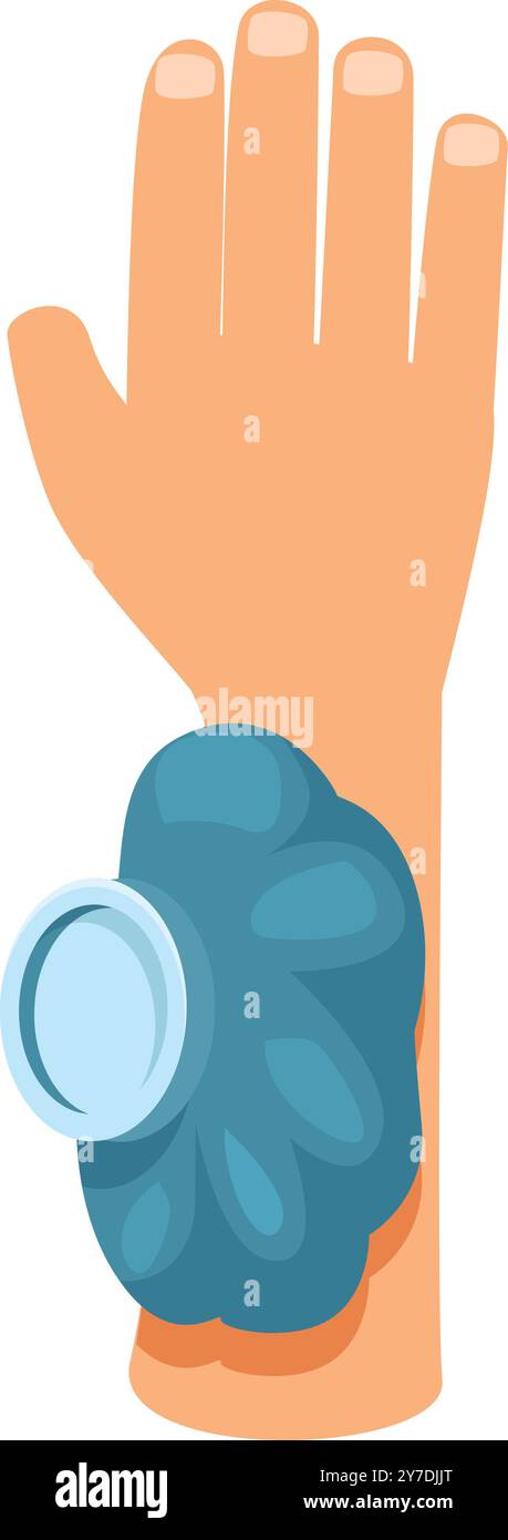 Applying cold pack Stock Vector Images - Alamy