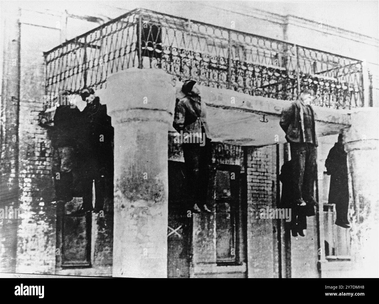 E xecution by hanging from a balcony on Zolkovkoy Street in Lvov Stock ...