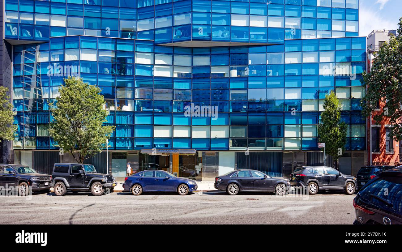 Chelsea Modern, condo residences fashioned in zig-zag layers of blue ...