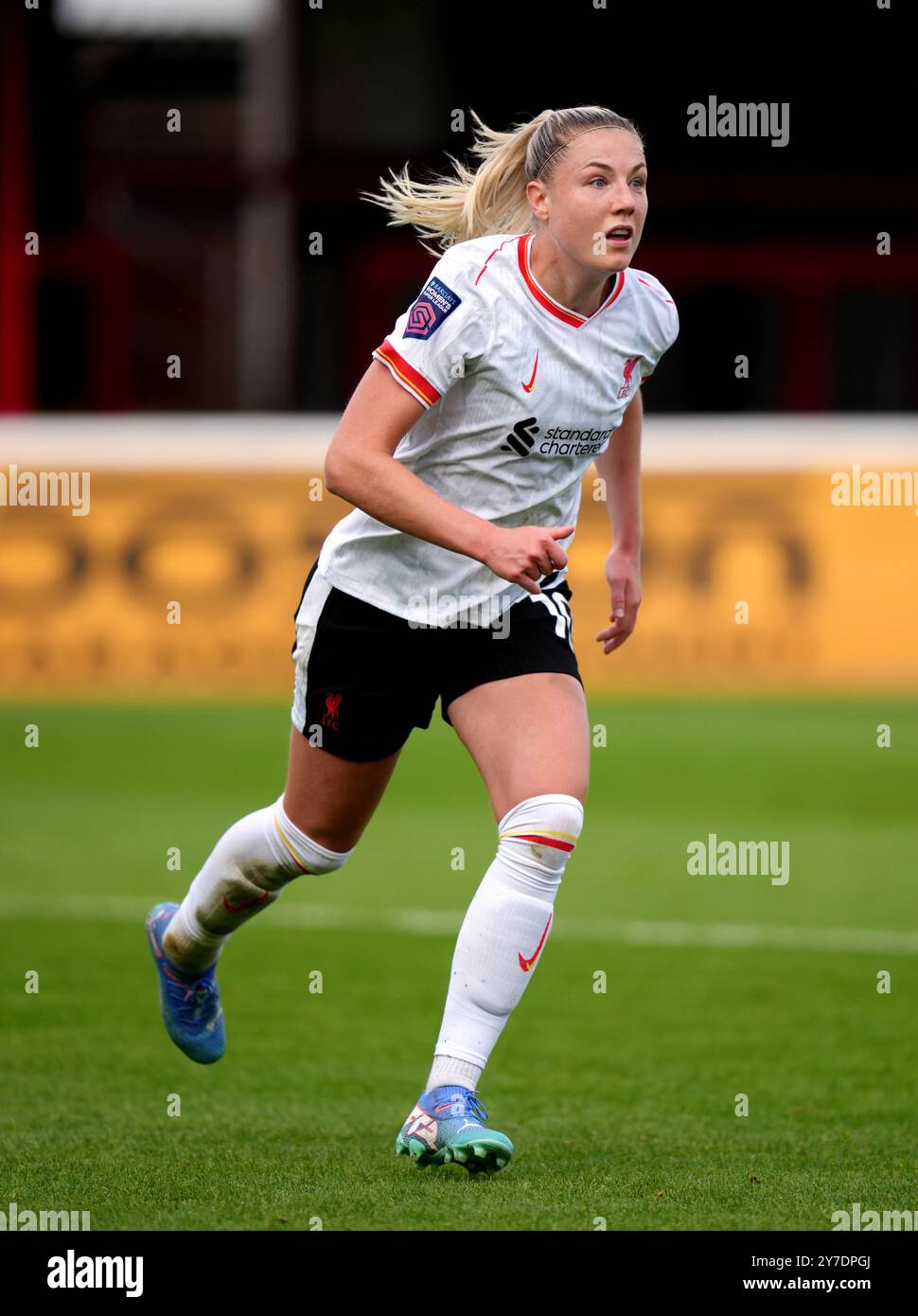 Liverpool's Sophie Roman Haug during the Barclays Women's Super League ...