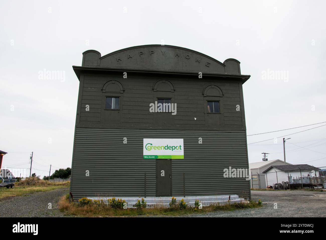 Green Depot on Main Street in Wabana on Bell Island, Newfoundland ...