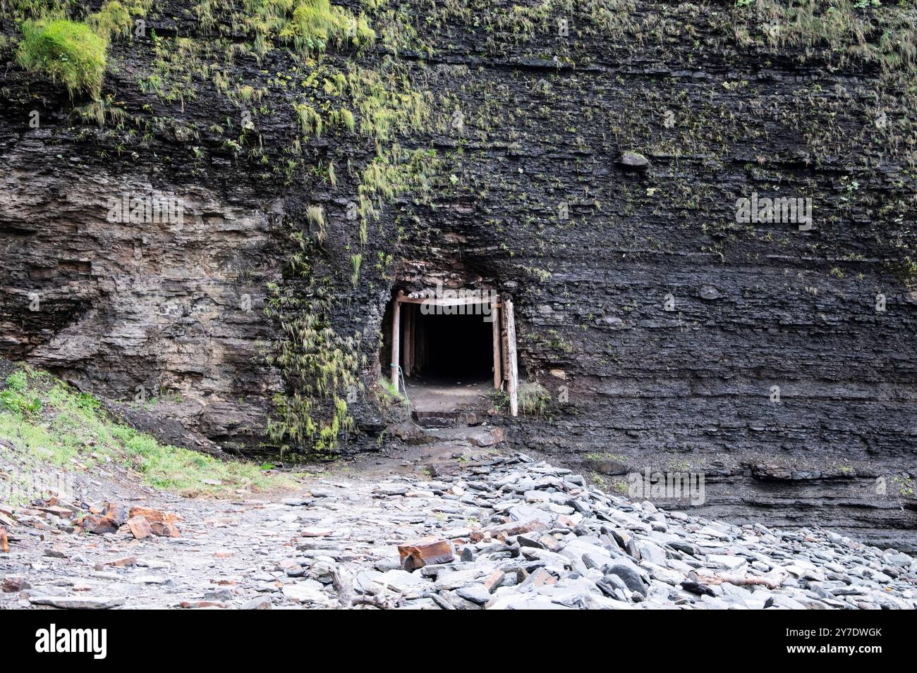 Tunnel at Grebe’s Nest in Wabana, Bell Island, Newfoundland & Labrador ...