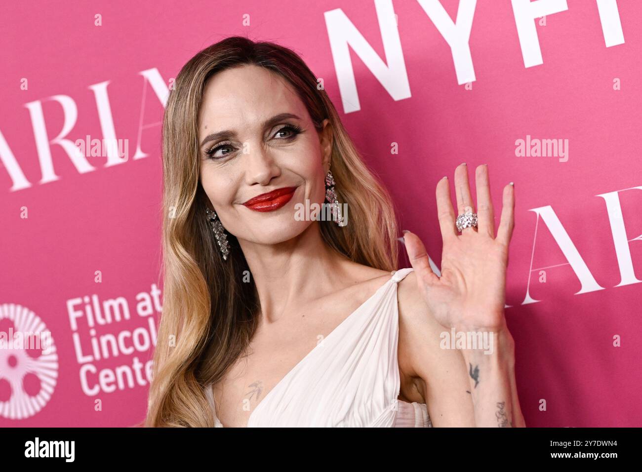 Angelina Jolie attends the "Maria" premiere during the 62nd New York ...