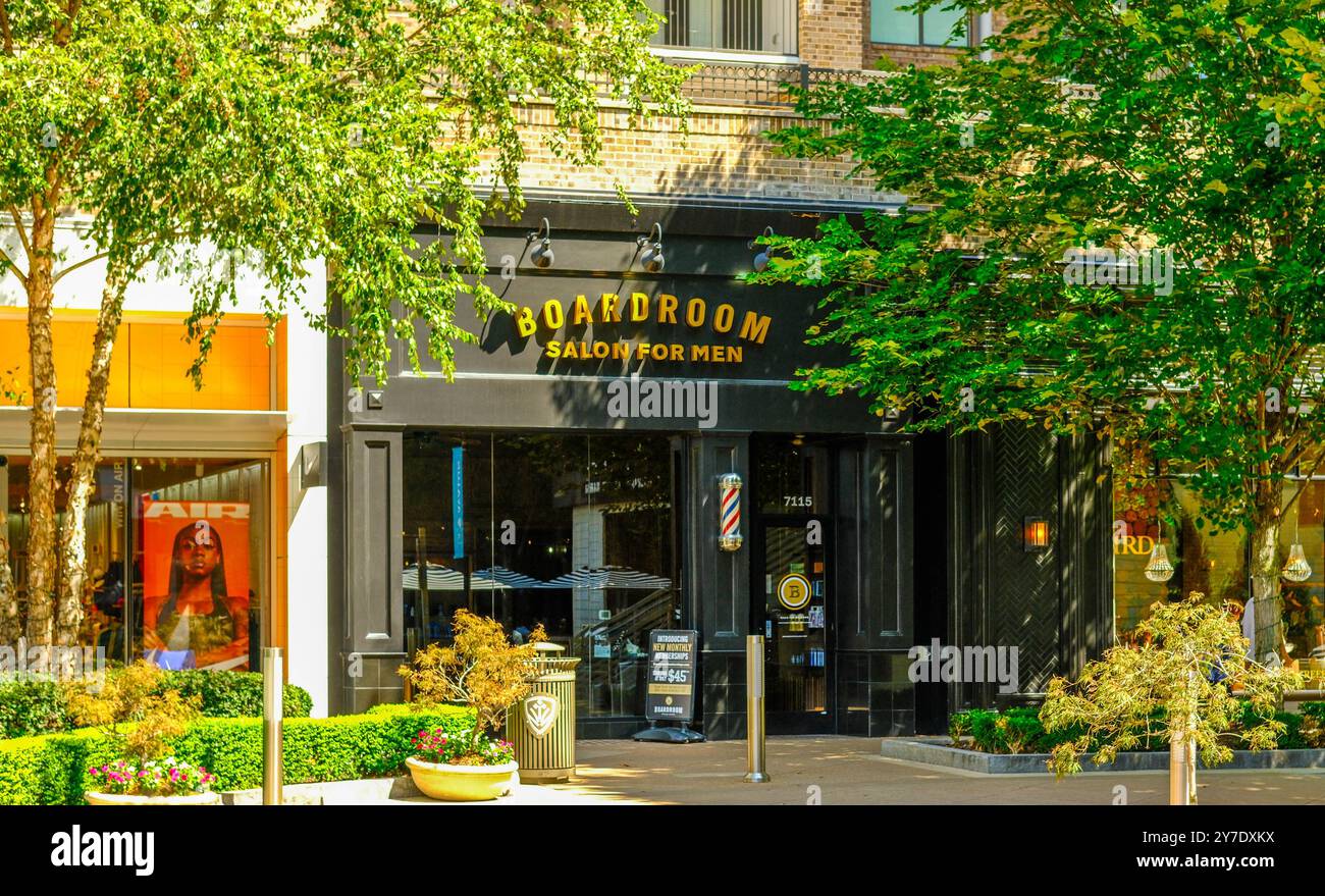 ALPHARETTA, GEORGIA - September 5, 2024: Avalon is a mixed-use development which includes ...