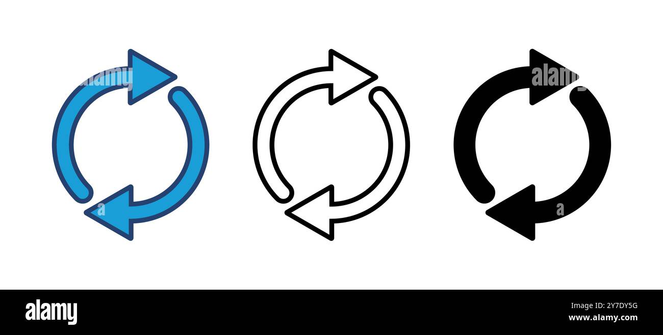 Refresh icon vector. Reload icon vector. Update icon Stock Vector Image & Art - Alamy