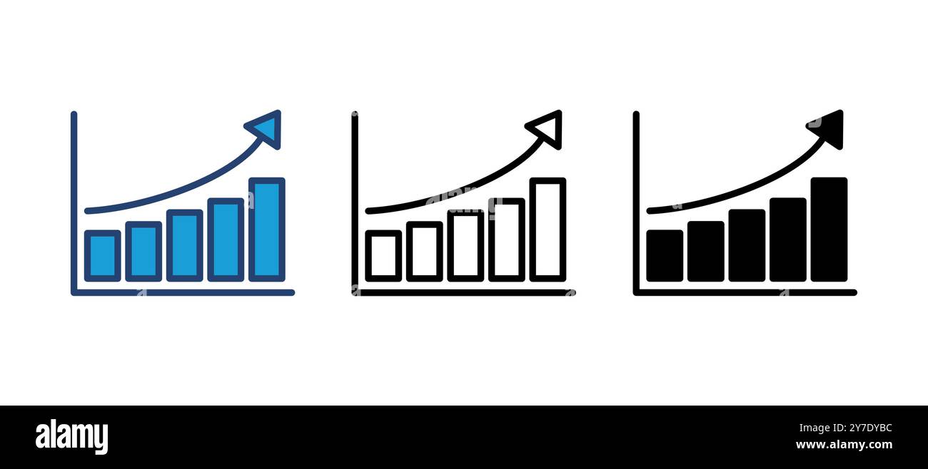 Growing graph Icon. Chart icon. diagram icon Stock Vector Image & Art - Alamy