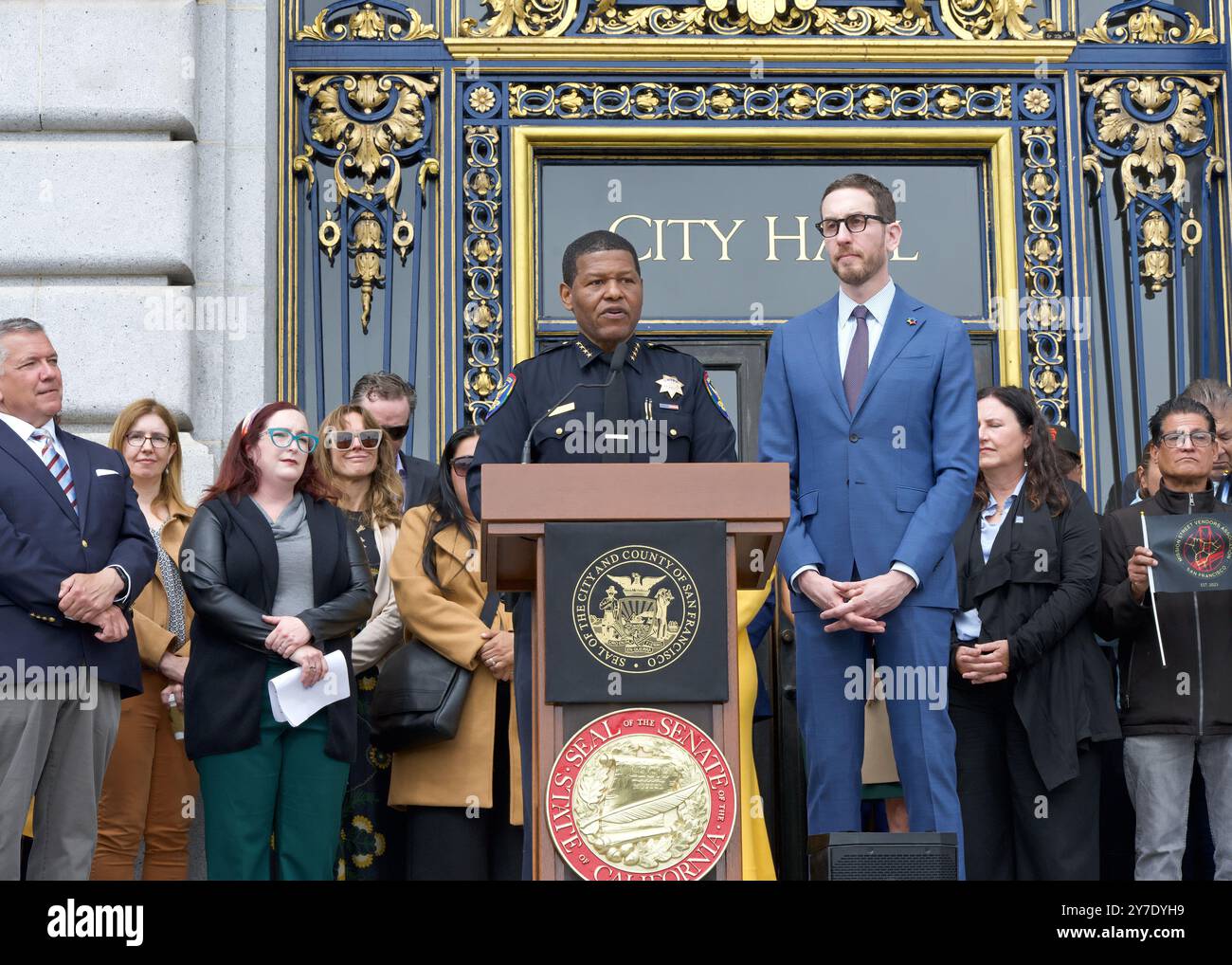 San Francisco, CA - June 3, 2024: Chief of Police Bill Scott speaking ...