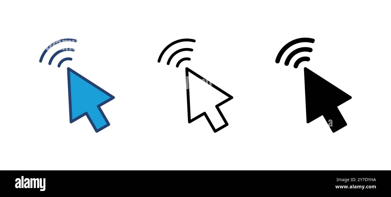 Click icon vector. pointer arrow icon. cursor icon vector Stock Vector ...