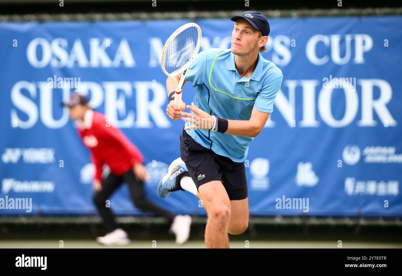 Osaka, Japan. 28th Sep, 2024. Timofei Derepasko Tennis : Boys Doubles ...