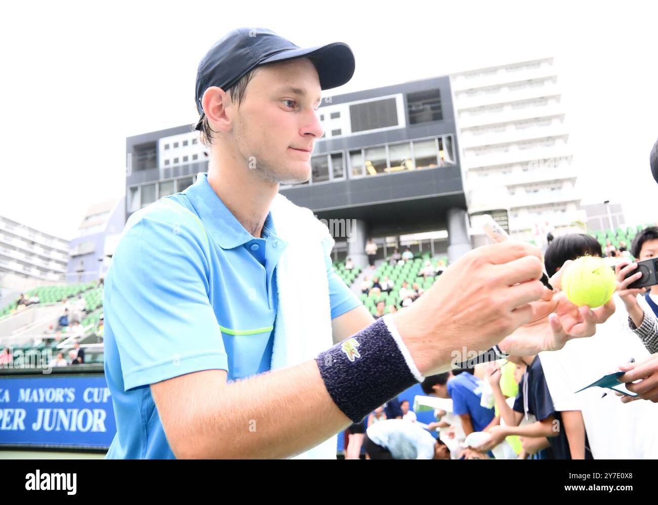 Osaka, Japan. 28th Sep, 2024. Timofei Derepasko Tennis : Boys Doubles ...