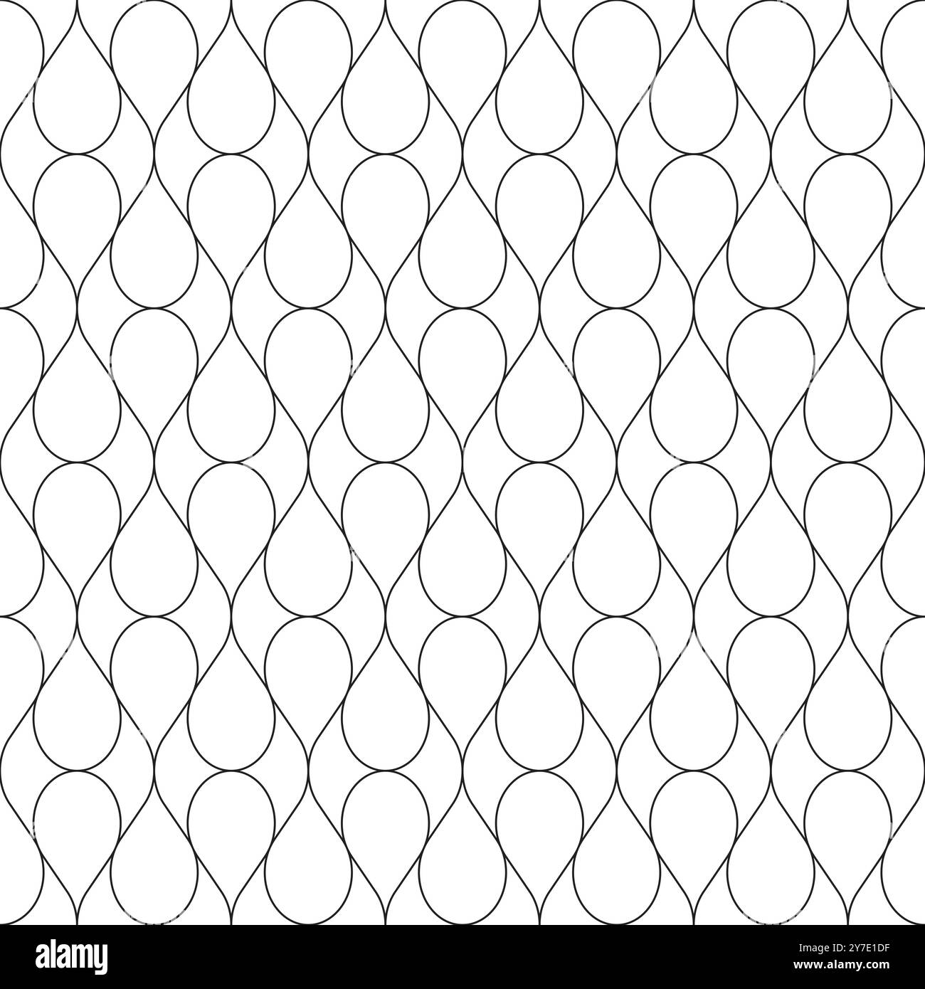 Seamless lattice trellis pattern with teardrop shaped pattern Stock ...