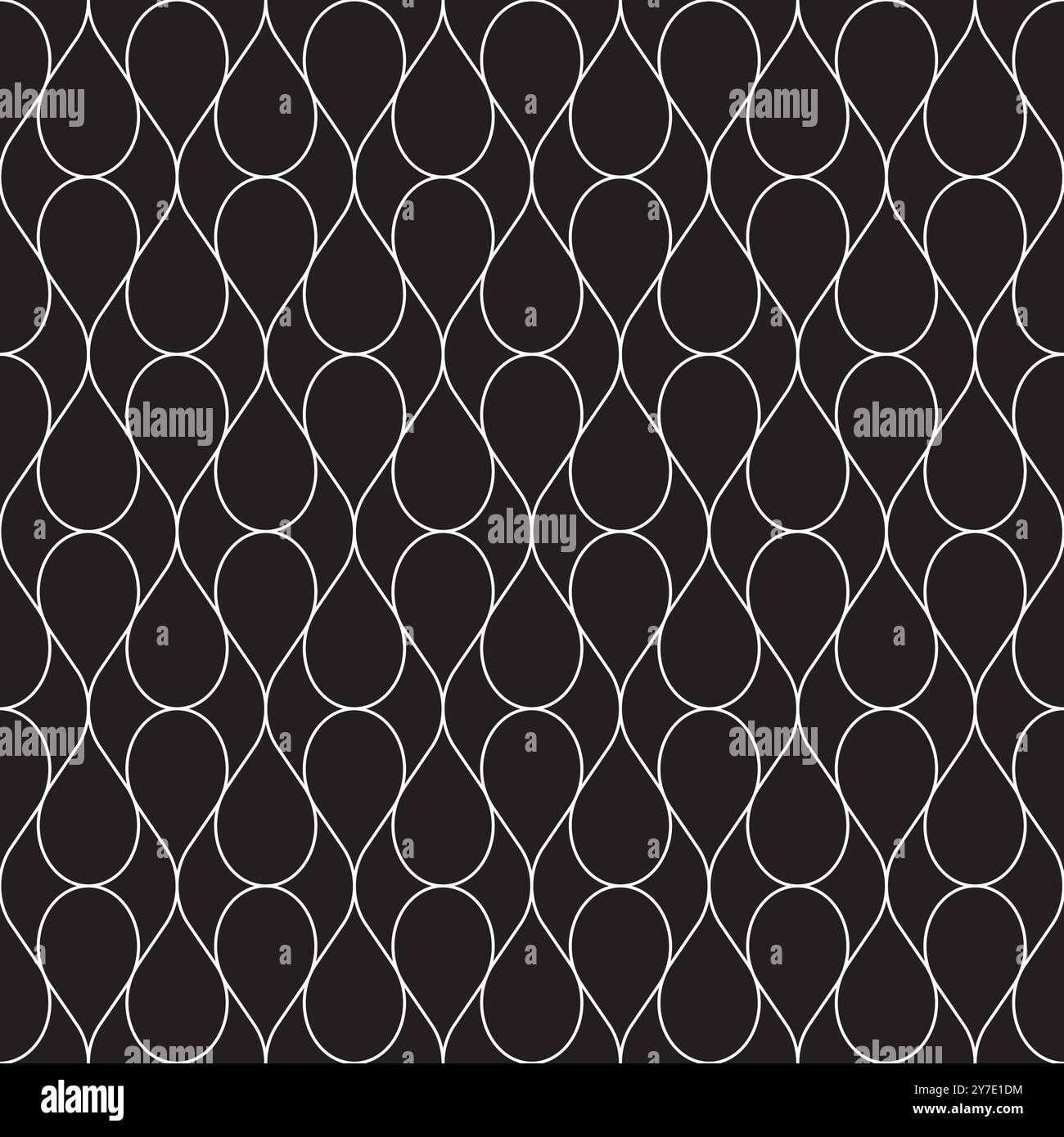 Seamless lattice trellis pattern with teardrop shaped pattern Stock ...