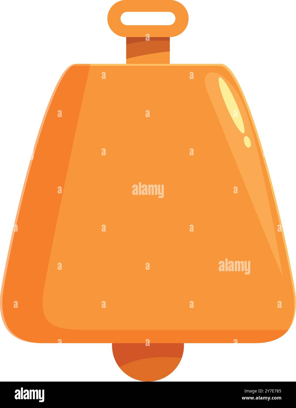 Cartoon bell ringing loudly creating a sound effect for animation or ...