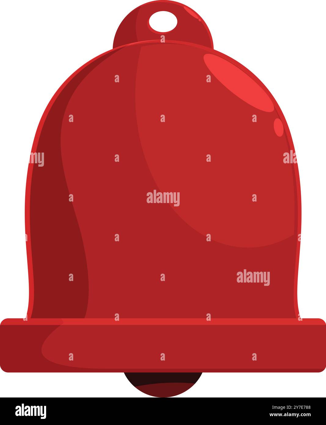 Cartoon illustration of a red shiny bell ringing, perfect for topics ...