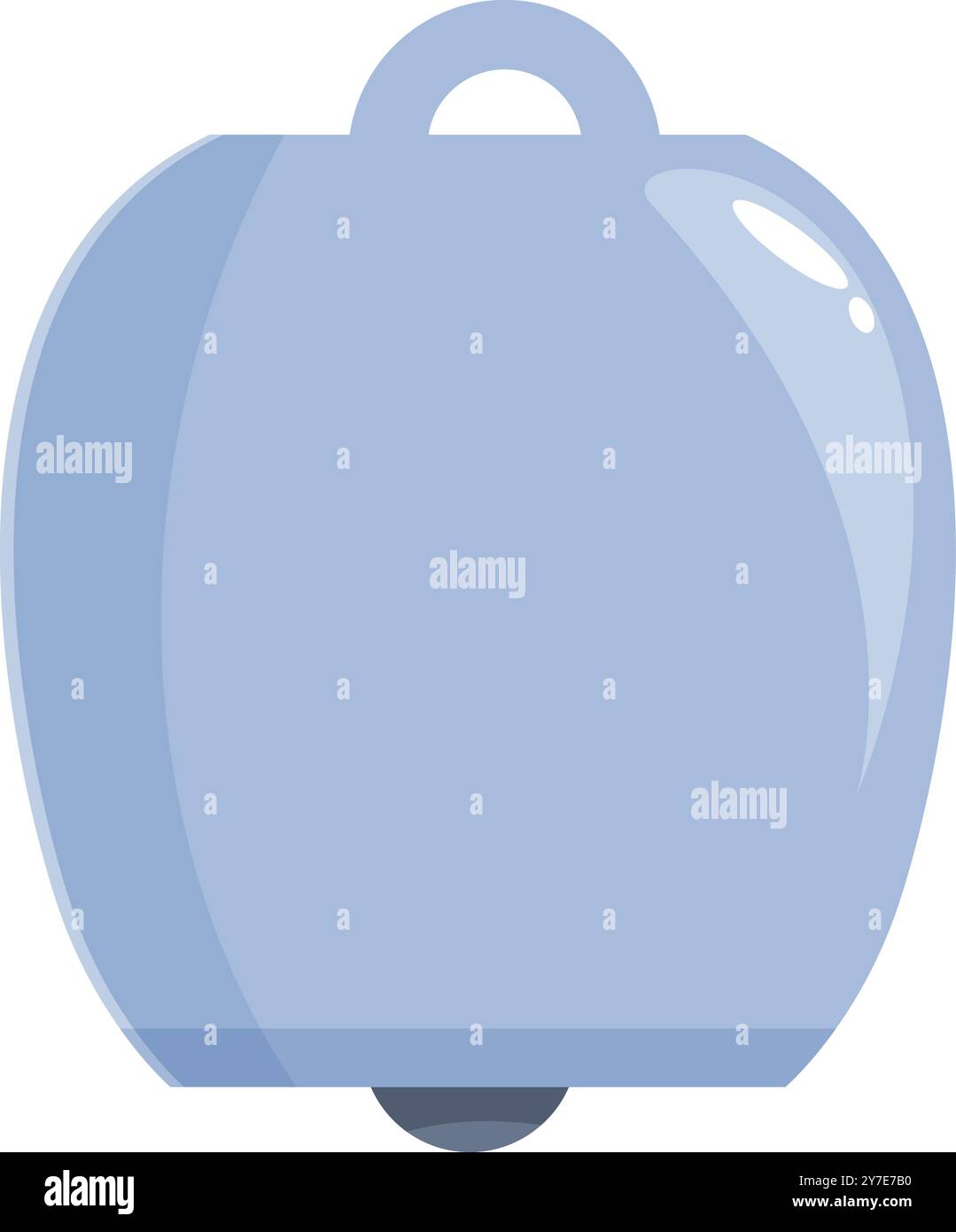 Cartoon metal bell ringing loudly making a sound for an announcement ...