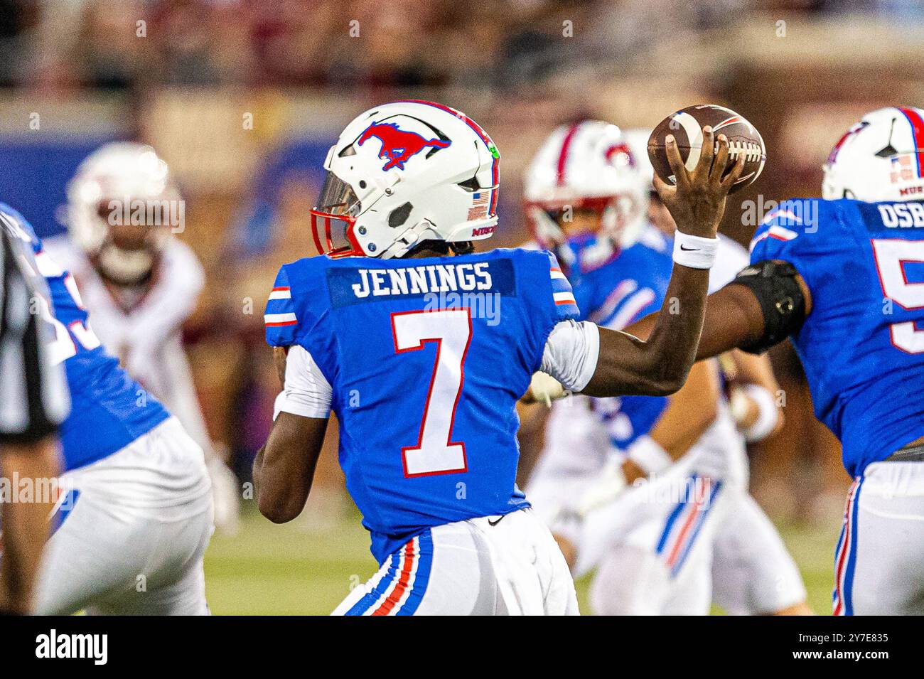 Dallas, Texas, USA. 28th Sep, 2024. Southern Methodist Mustangs ...