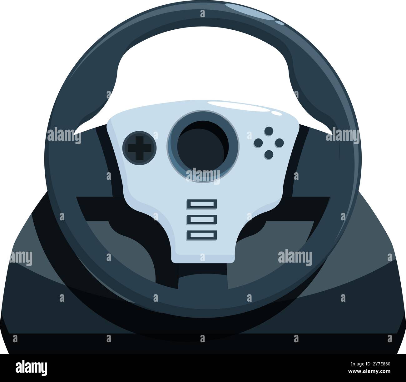 Modern steering wheel for racing games with realistic design ...