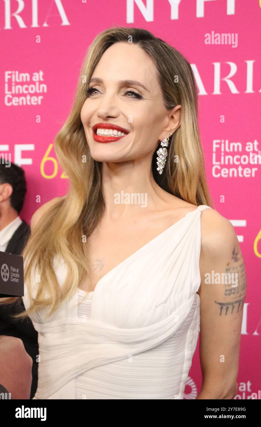New York, New York, USA. 29th Sep, 2024. Angelina Jolie at the "Maria ...