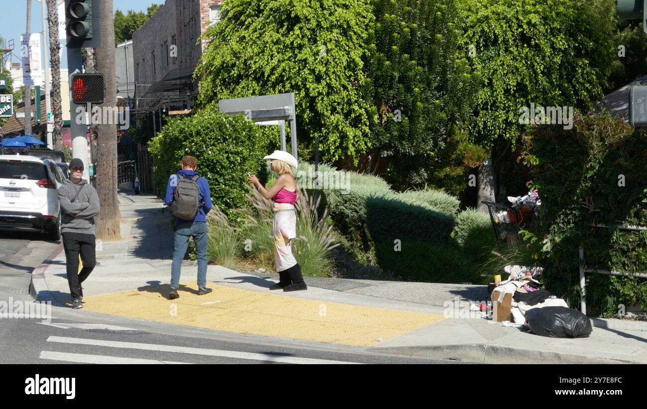 Los Angeles, California, USA 29th September 2024 Homeless Woman ...