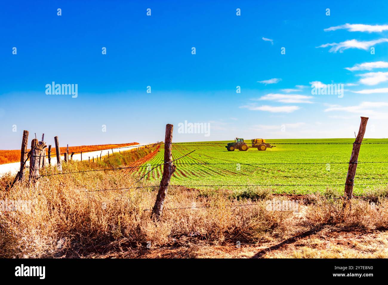 Barbed wire tractor hi-res stock photography and images - Alamy