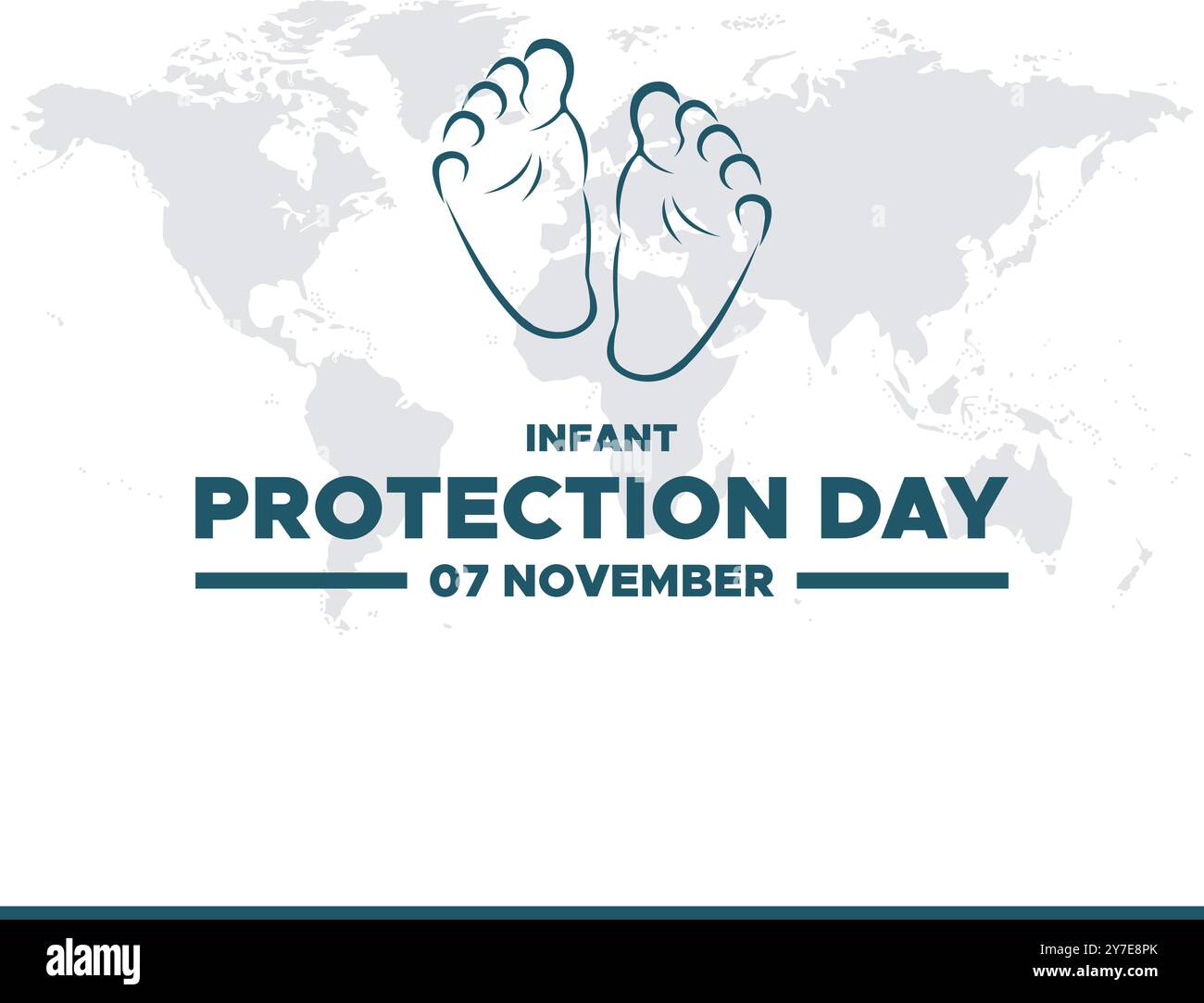 Infant Protection Day, 07 November, vector graphic, social media post ...
