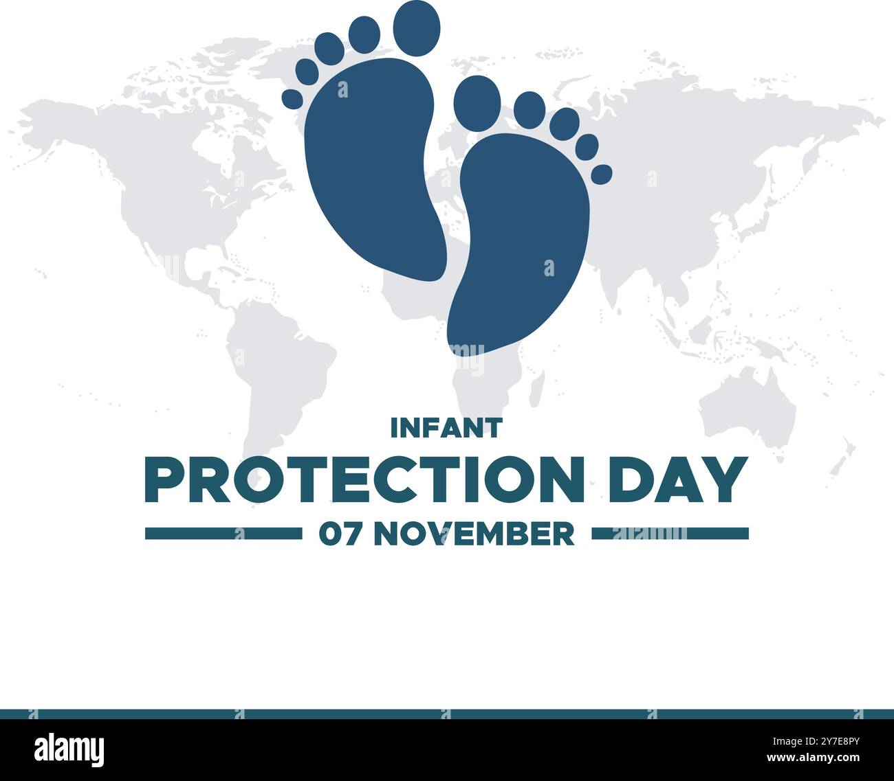 Infant Protection Day, 07 November, vector graphic, social media post ...