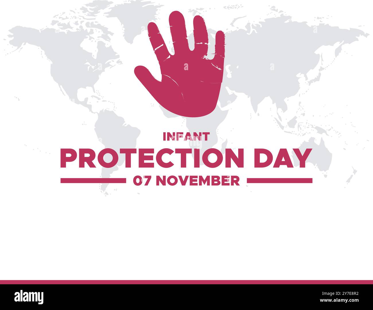 Infant Protection Day, 07 November, vector graphic, social media post ...