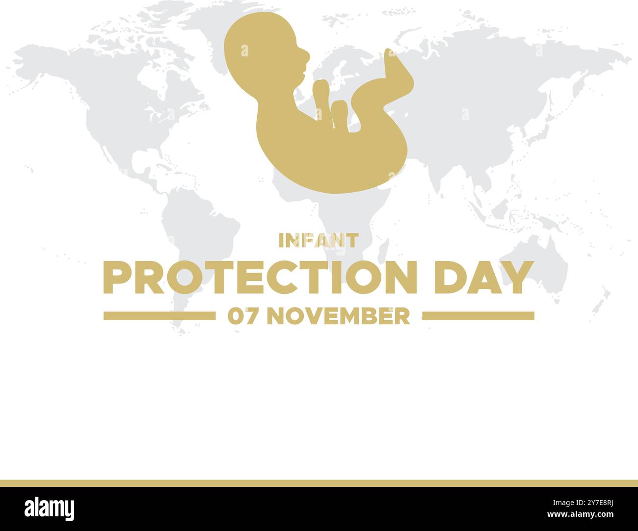 Infant Protection Day, 07 November, vector graphic, social media post ...