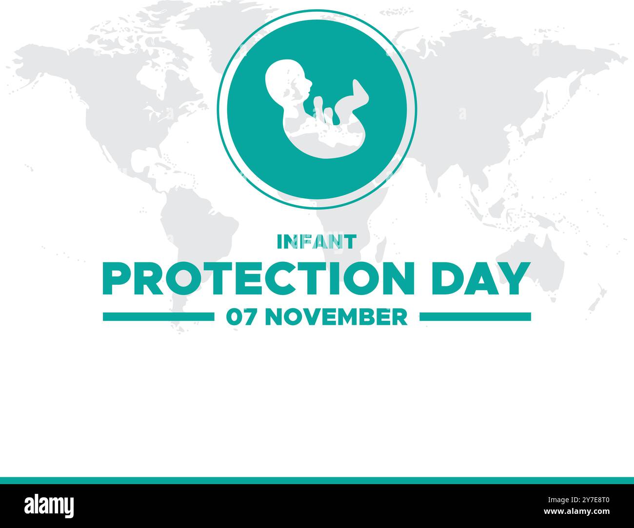 Infant Protection Day, 07 November, vector graphic, social media post ...
