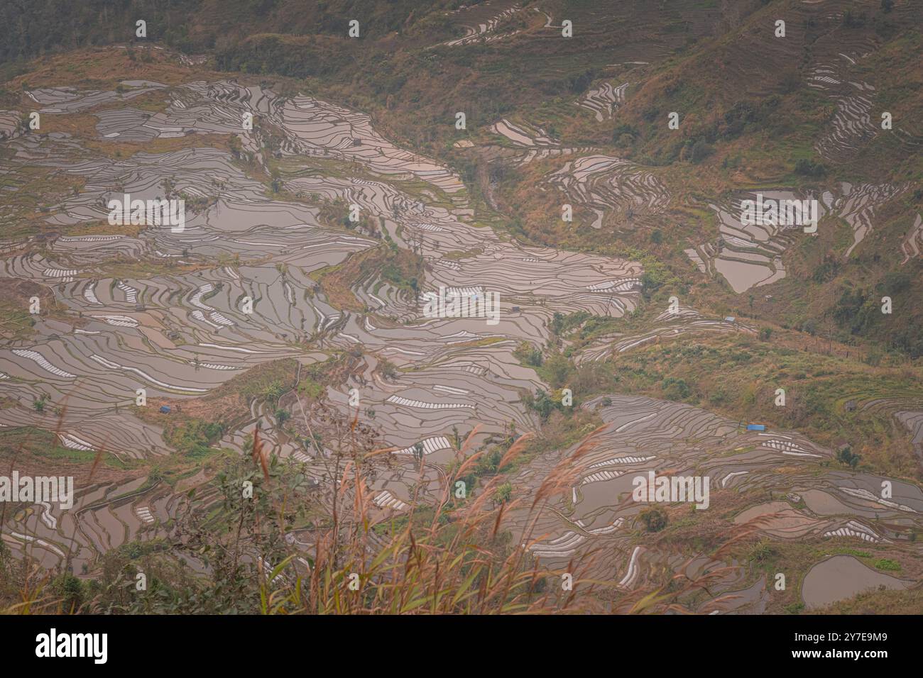 Yuanyang rice terrace from Laohuzui (the Tiger Mouth) in Yunnan ...