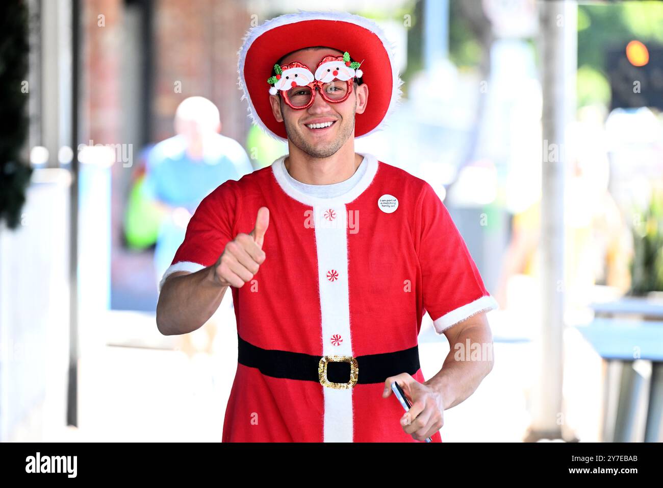 Brisbane, Australia. 30th Sep, 2024. Tom Doedee of the Lions celebrates ...