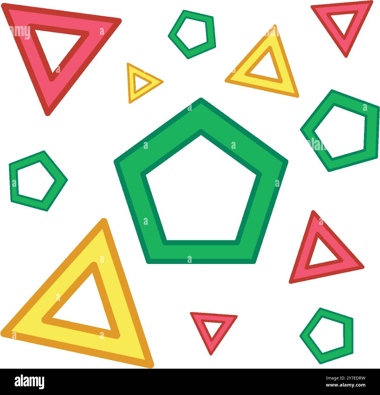 Various sizes shapes colorful Stock Vector Images - Alamy