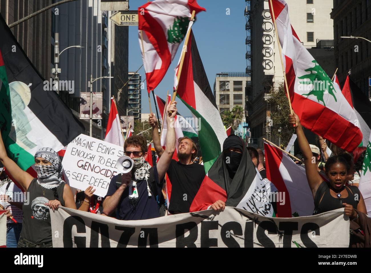 September 29, 2024, Hands Off Lebanon, Los Angeles, California Pershing ...