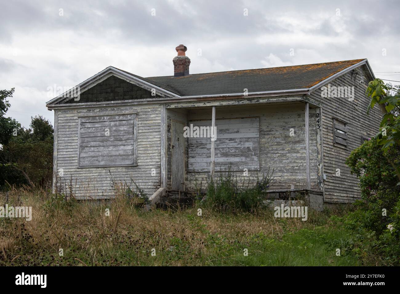 Abandoned dilapidated house on Quigleys Line in Wabana, Bell Island ...