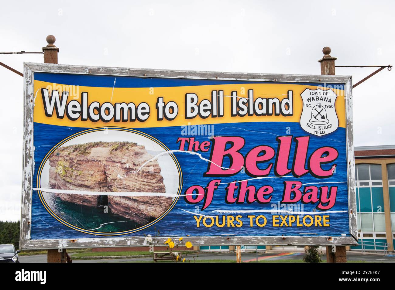 Welcome to the Belle of the bay sign at the town hall on Middleton ...