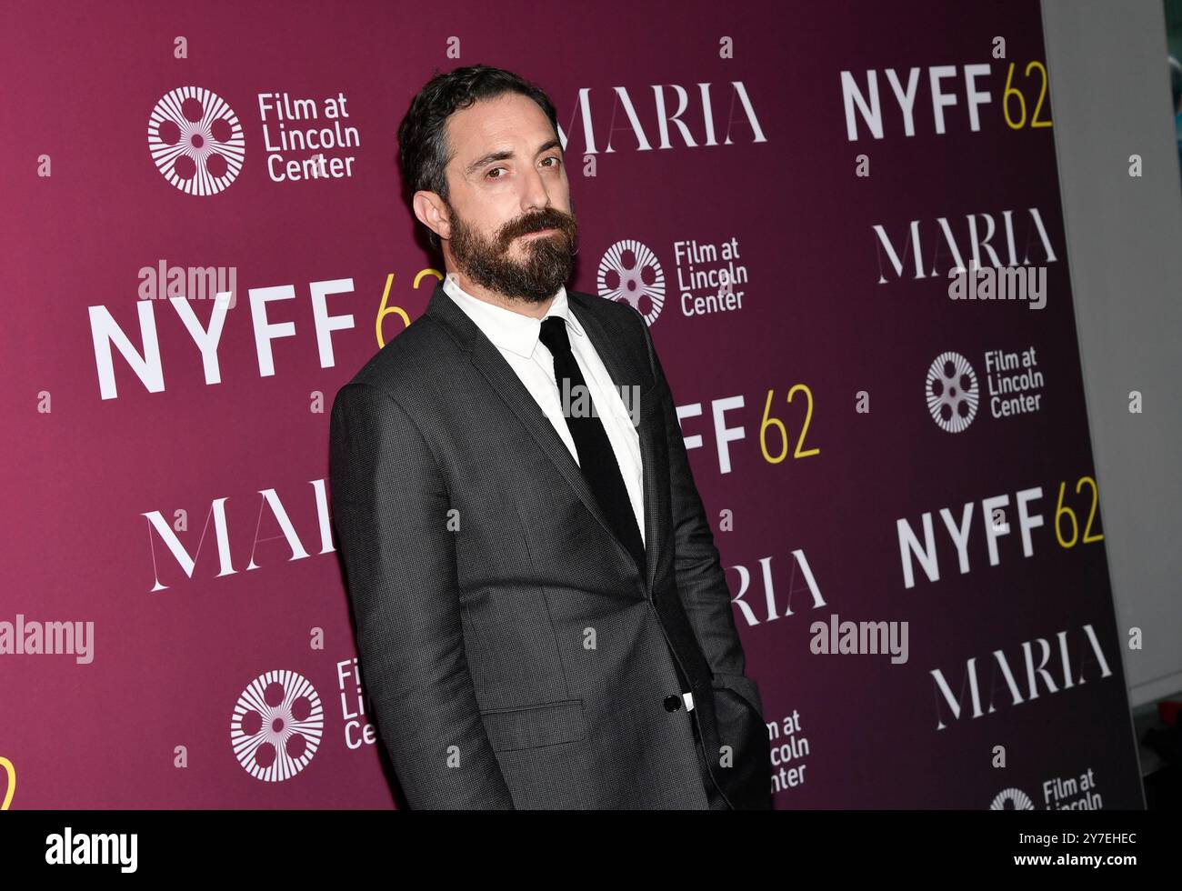 Pablo Larraín attends the "Maria" premiere during the 62nd New York ...