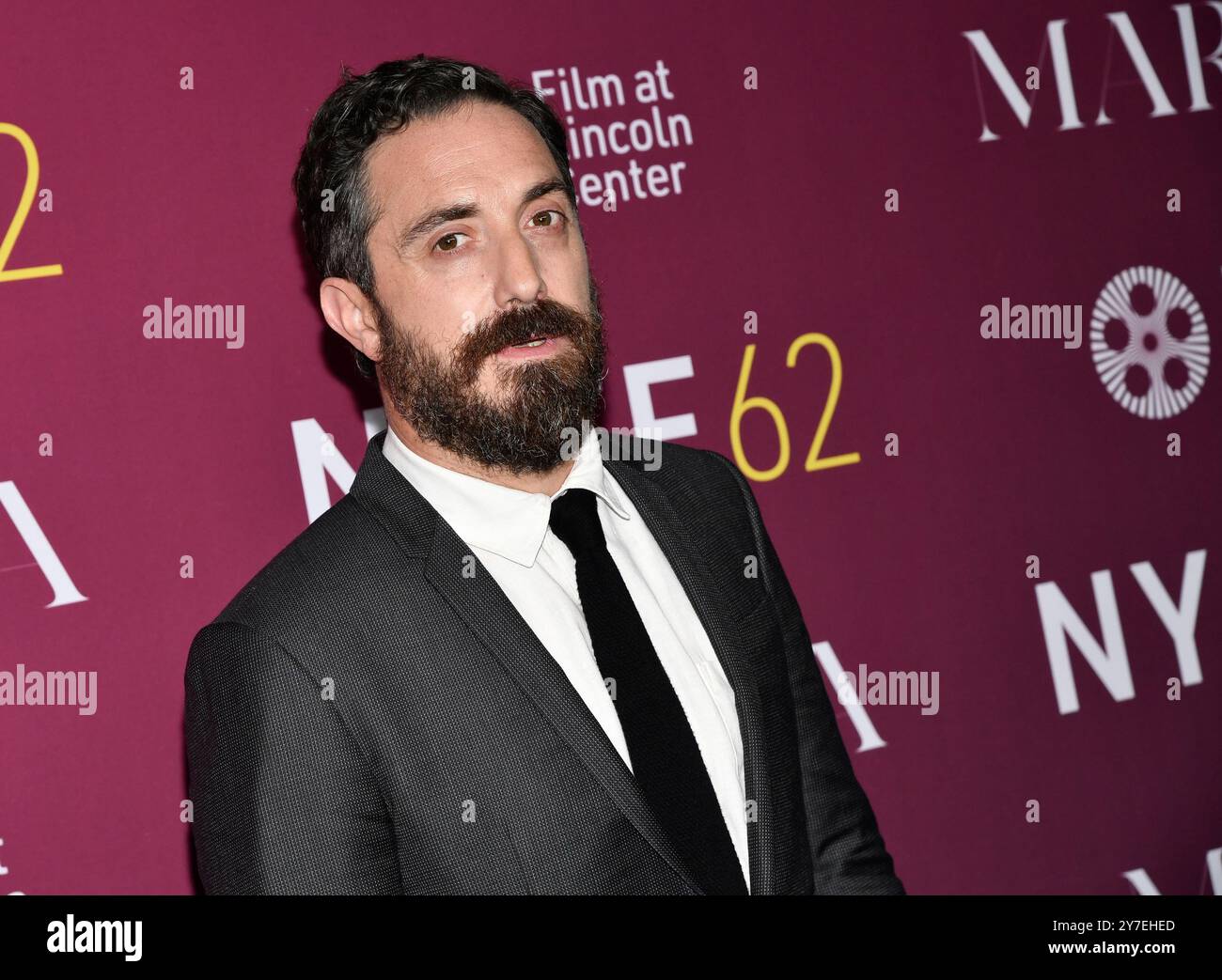 Pablo Larraín attends the "Maria" premiere during the 62nd New York ...