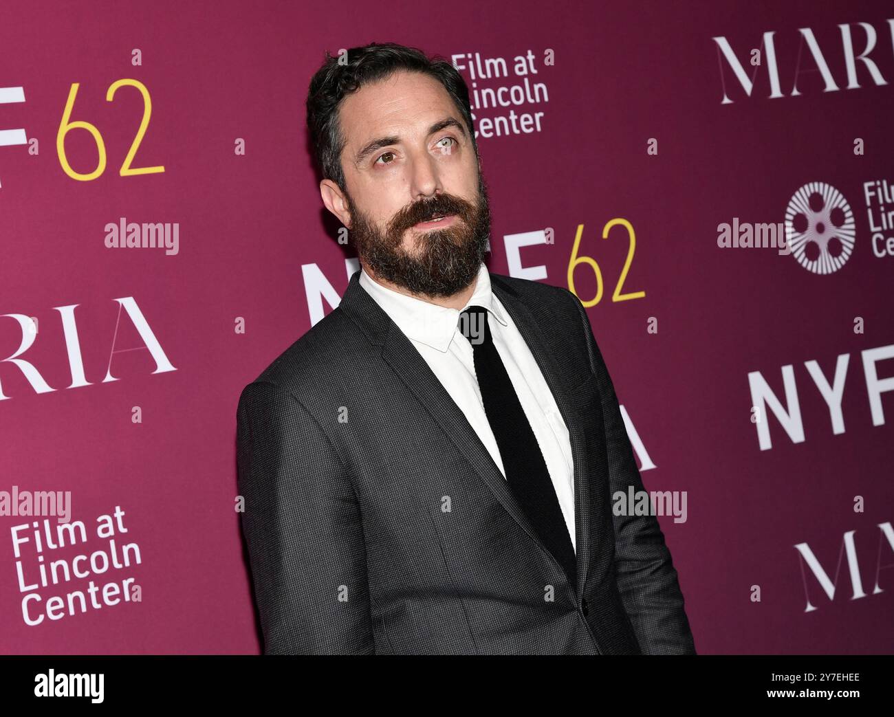 Pablo Larraín attends the "Maria" premiere during the 62nd New York ...