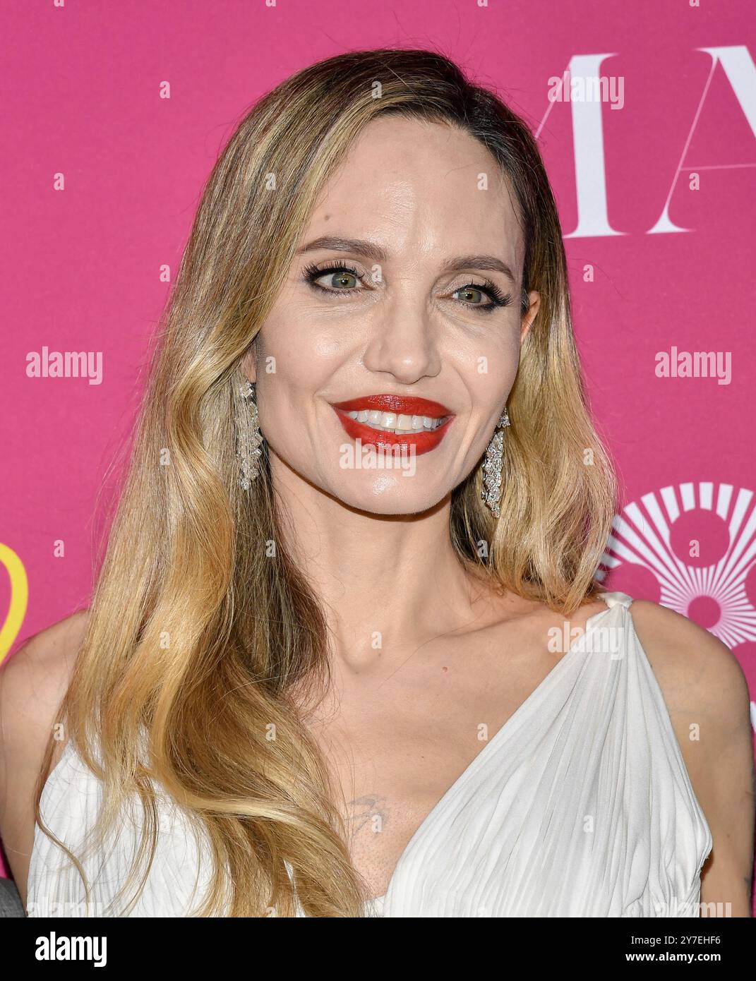 Angelina Jolie attends the "Maria" premiere during the 62nd New York ...