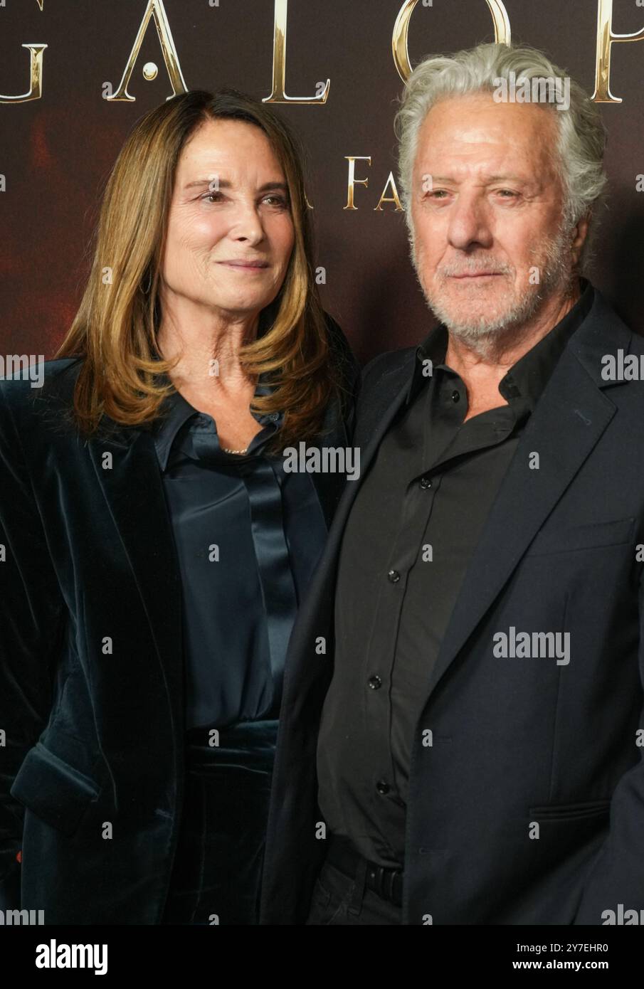 Lisa Hoffman and Dustin Hoffman attend the 'Megalopolis' premiere at ...