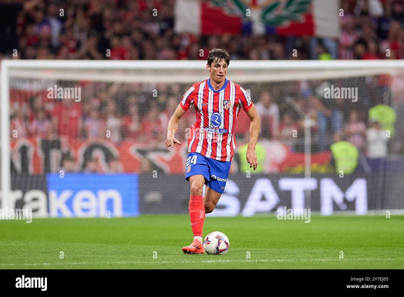 Madrid, Spain. 29th Sep, 2024. Robin Le Normand of Atletico Madrid seen ...