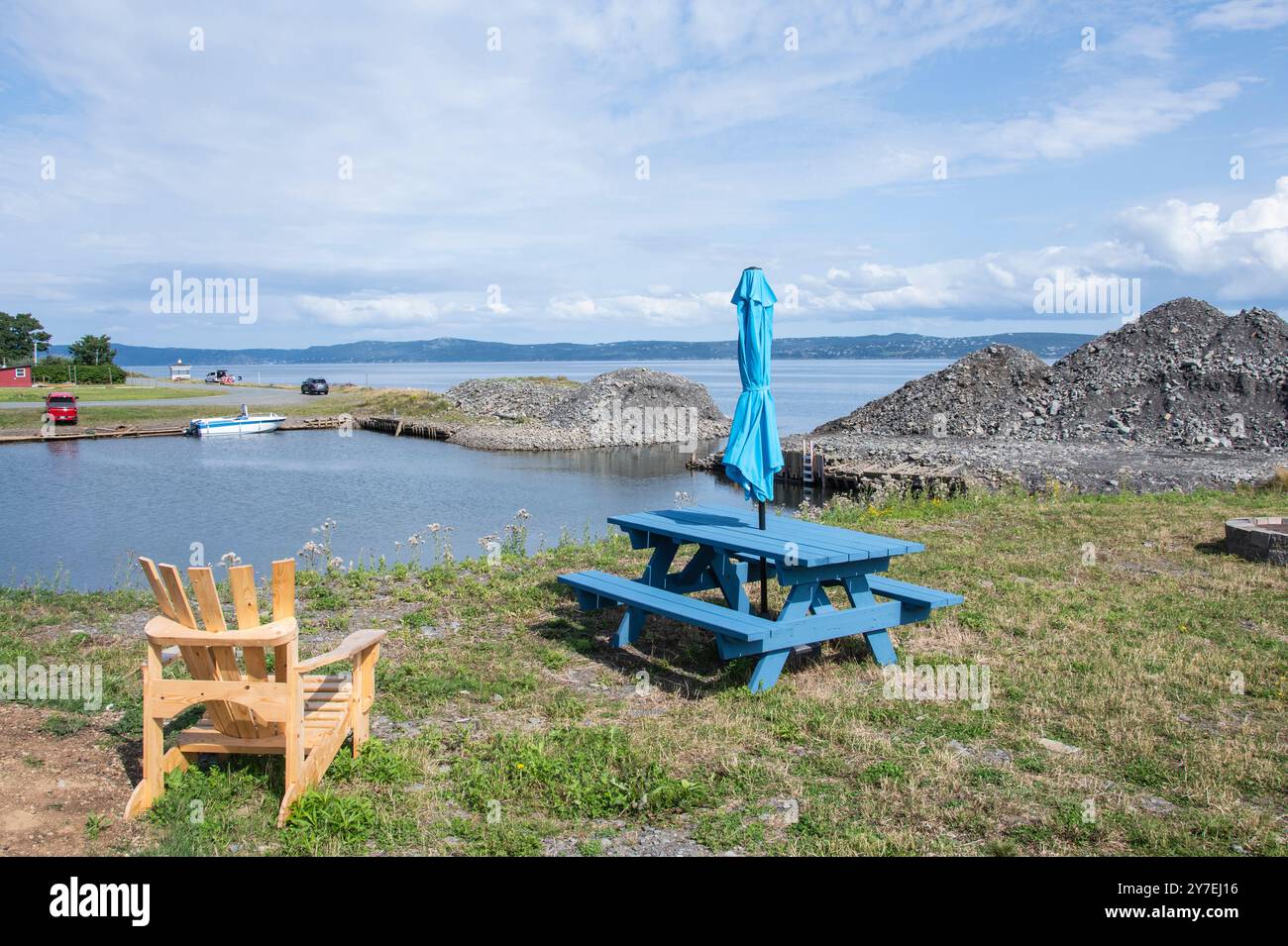 Picnic area at Lance Cove on Bell Island, Newfoundland & Labrador ...